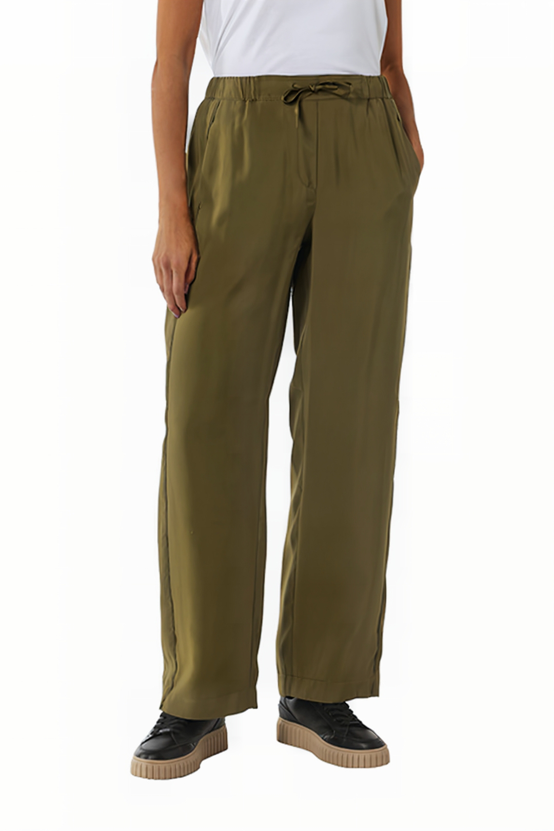 COMMA PANTS GREEN OLIVE | Online Outlet | Otrium